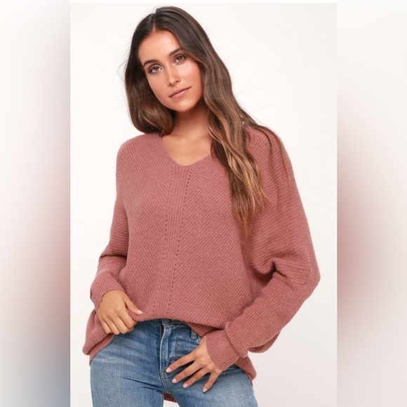 Lulus | Sweaters | Lulus Oversized Sweater In Blush Pink | Poshmark